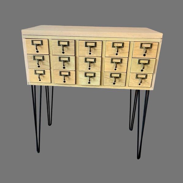 Card Catalog Table - Etsy