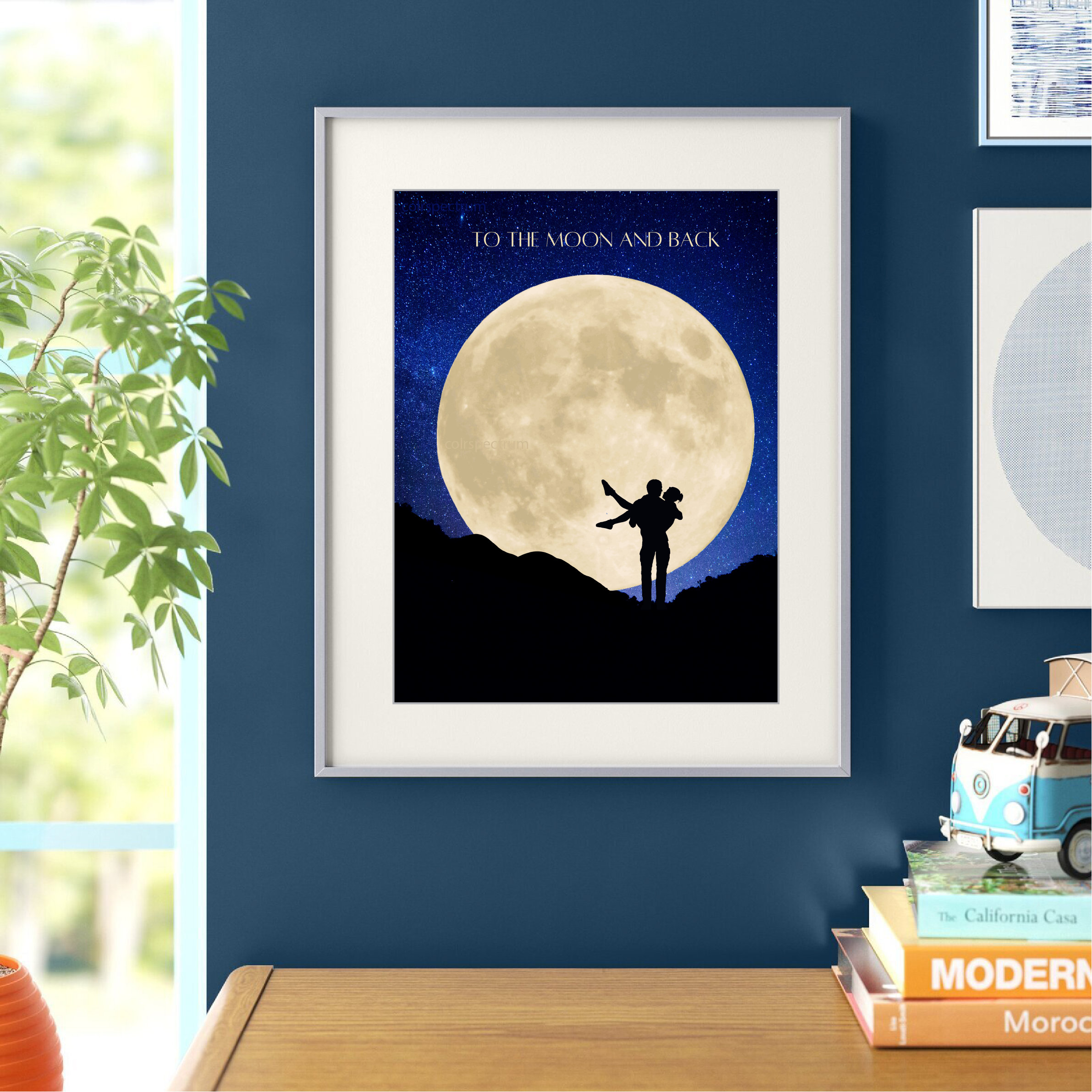 Moonlit Romance to the Moon and Back Digital Art - Etsy