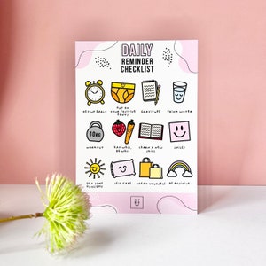 Daily Self Care Checklist - Etsy