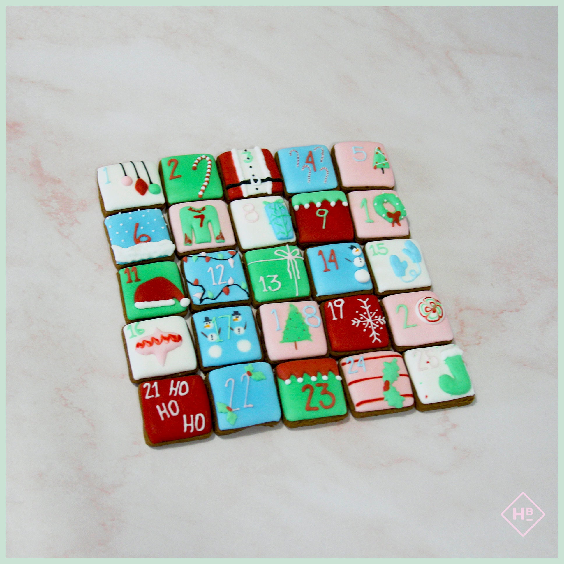Christmas Countdown Cookie Calendar - Etsy