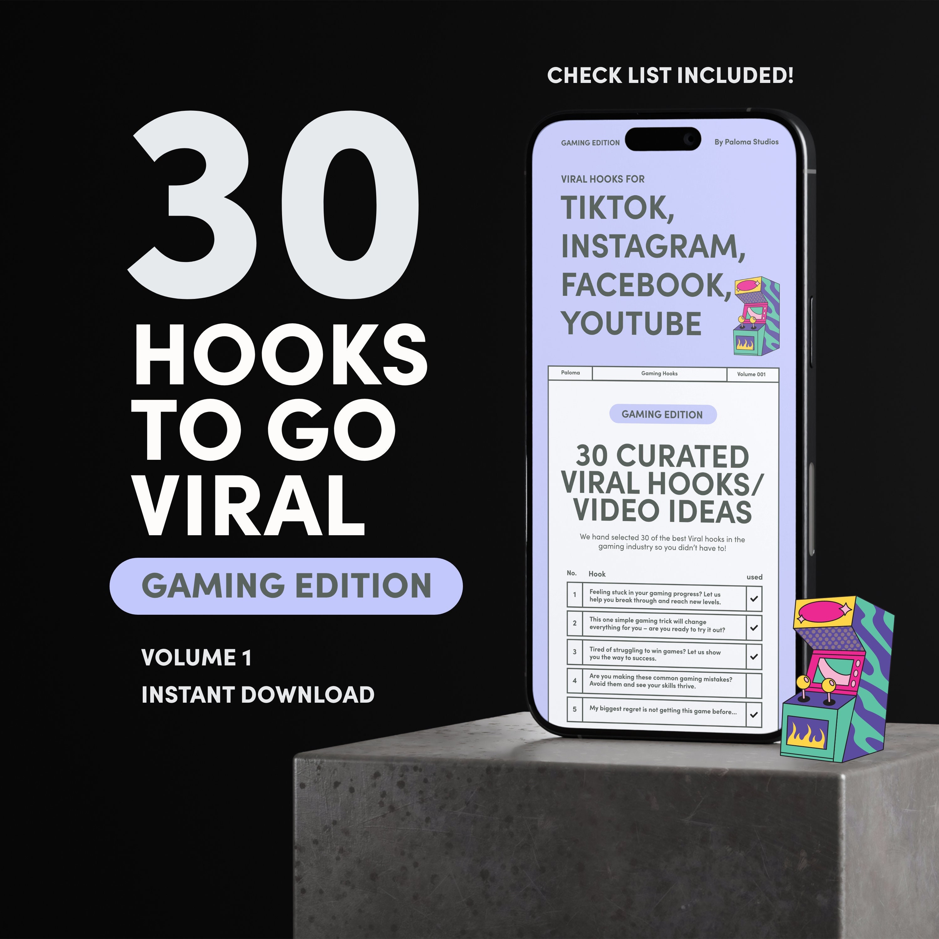 30 Curated Gaming Viral Hooks for Instagram, Facebook and Tiktok Reels Video Ideas Viral Hooks ...