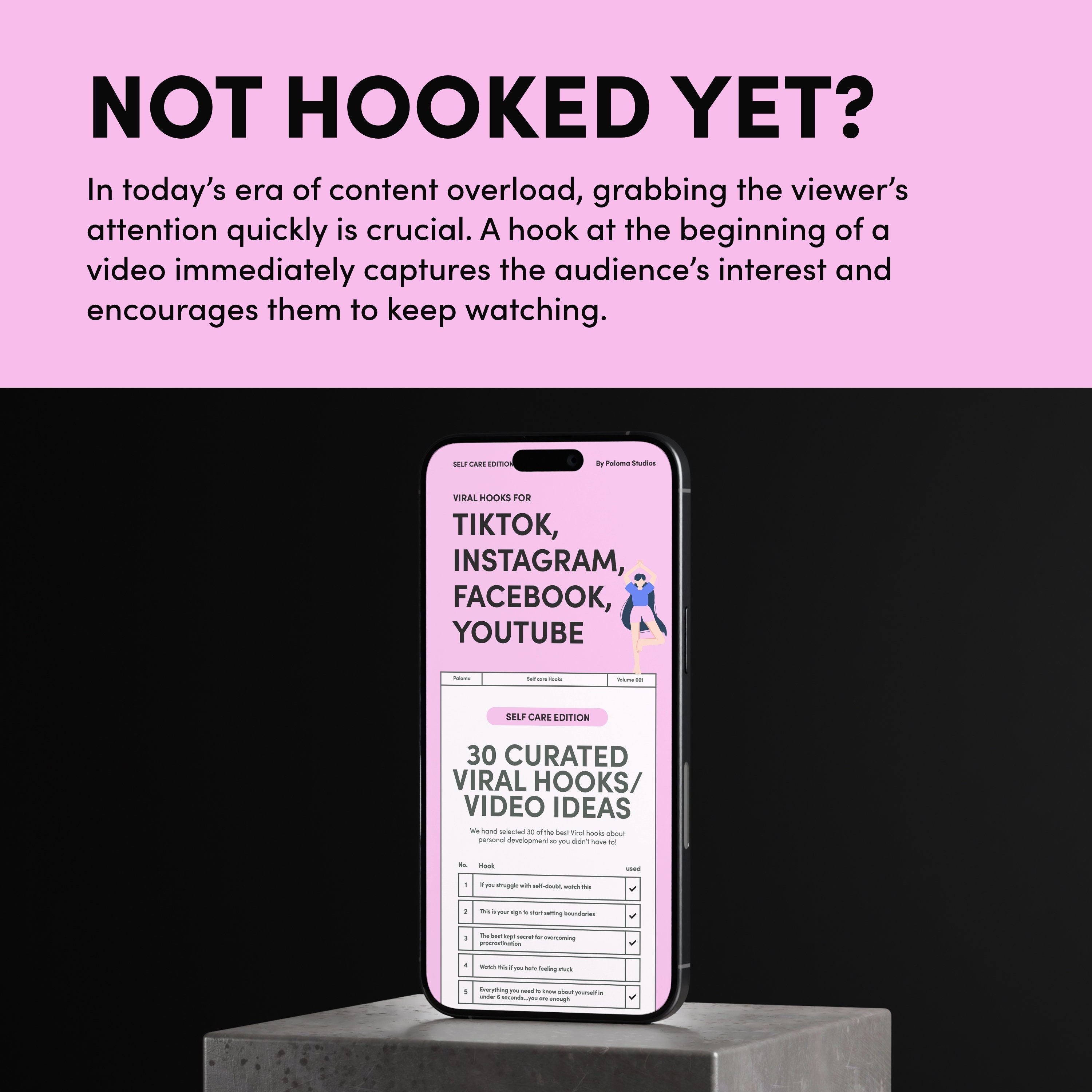 30 Curated Personal Development Viral Hooks for Instagram, Facebook and Tiktok Reels Video Ideas ...