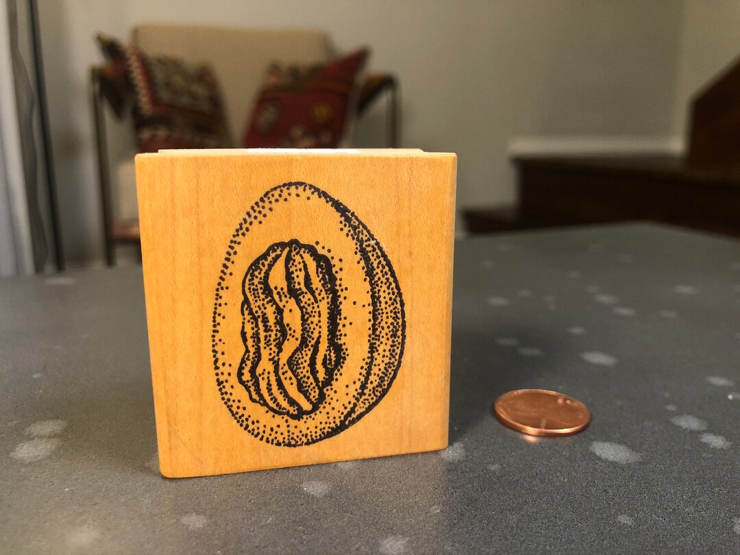 Vintage Rubber Stamp Rare Museum of Modern Rubber Stone Fruit - Etsy