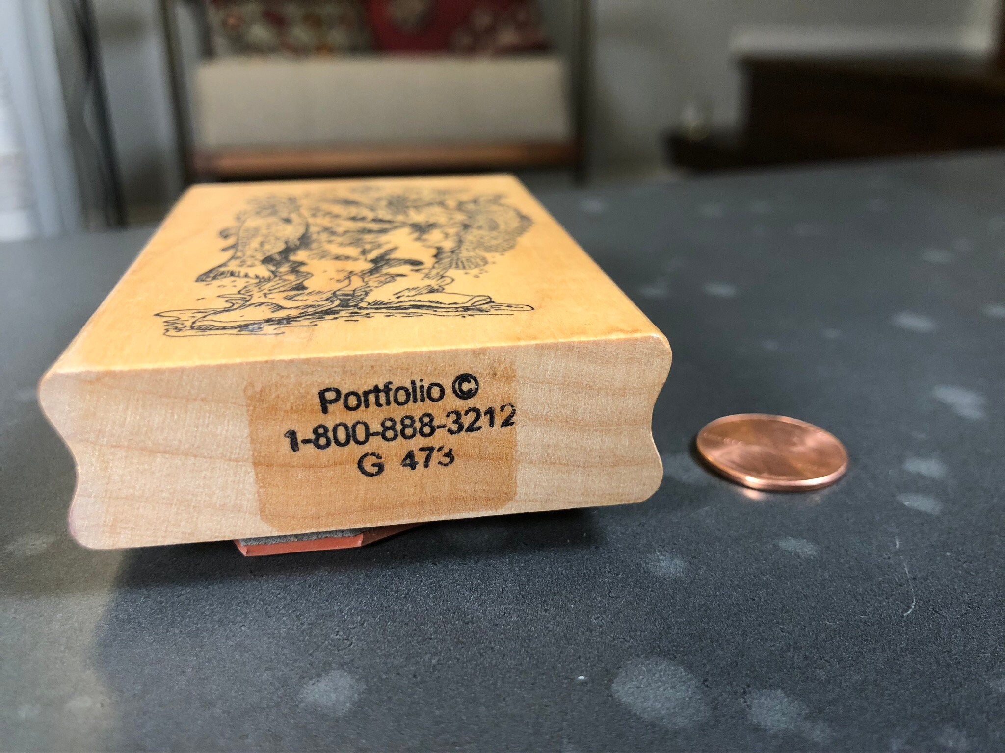 Vintage Rubber Stamp Rare Portfolio Wiley Fisher Cat - Etsy