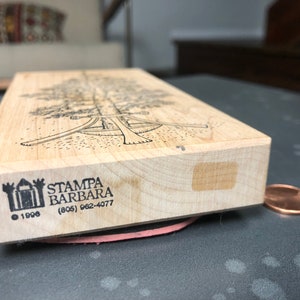 Vintage Rubber Stamp Rare Stampa Barbara Large Christmas Tree - Etsy
