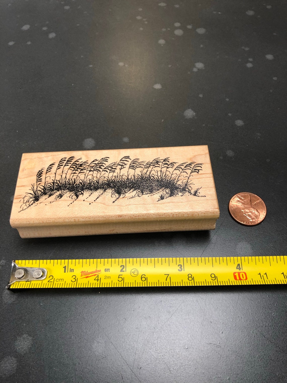 Vintage Rubber Stamp Rare Stamp Happy Swaying Reeds | Etsy