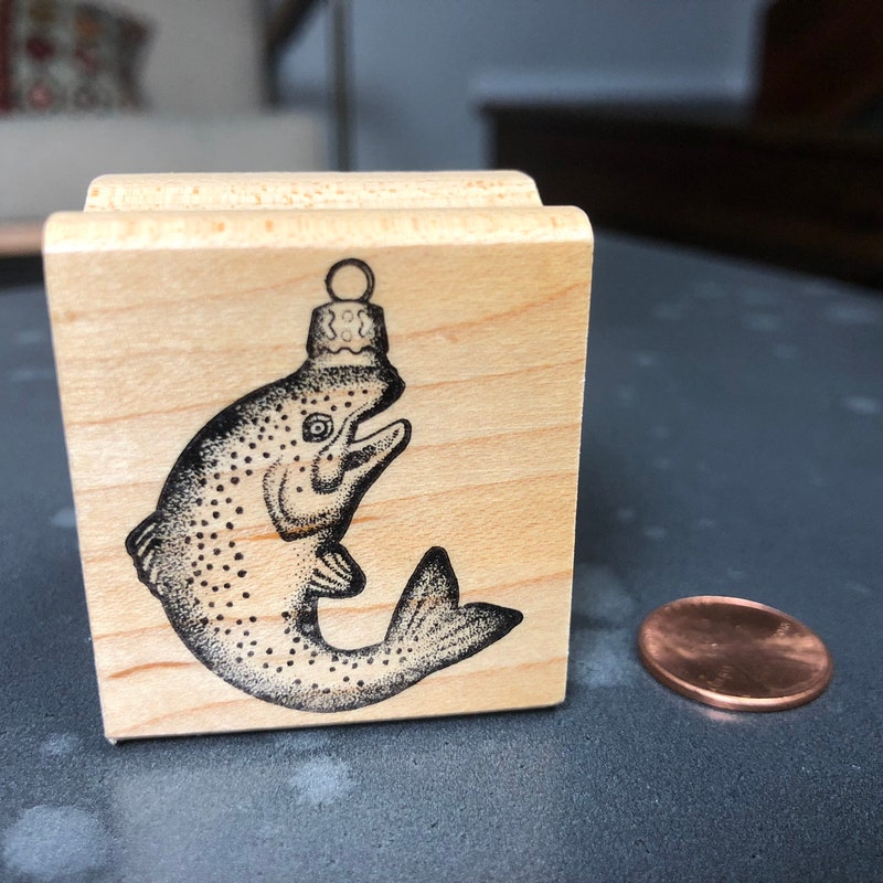Fish Rubber Stamp - Etsy
