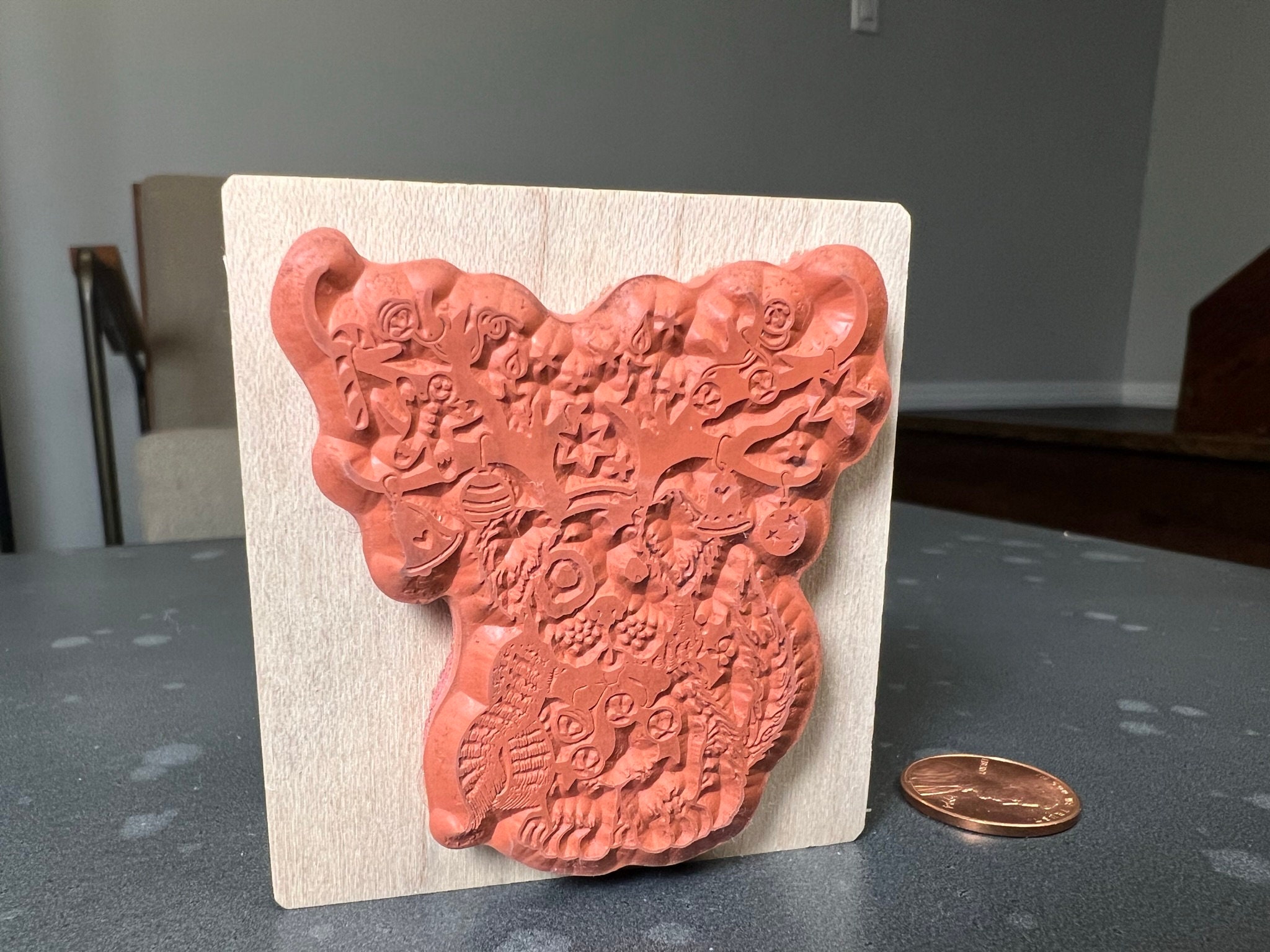 Vintage Rubber Stamp Rare PSX Personal Stamp Exchange Christmas Dog ...