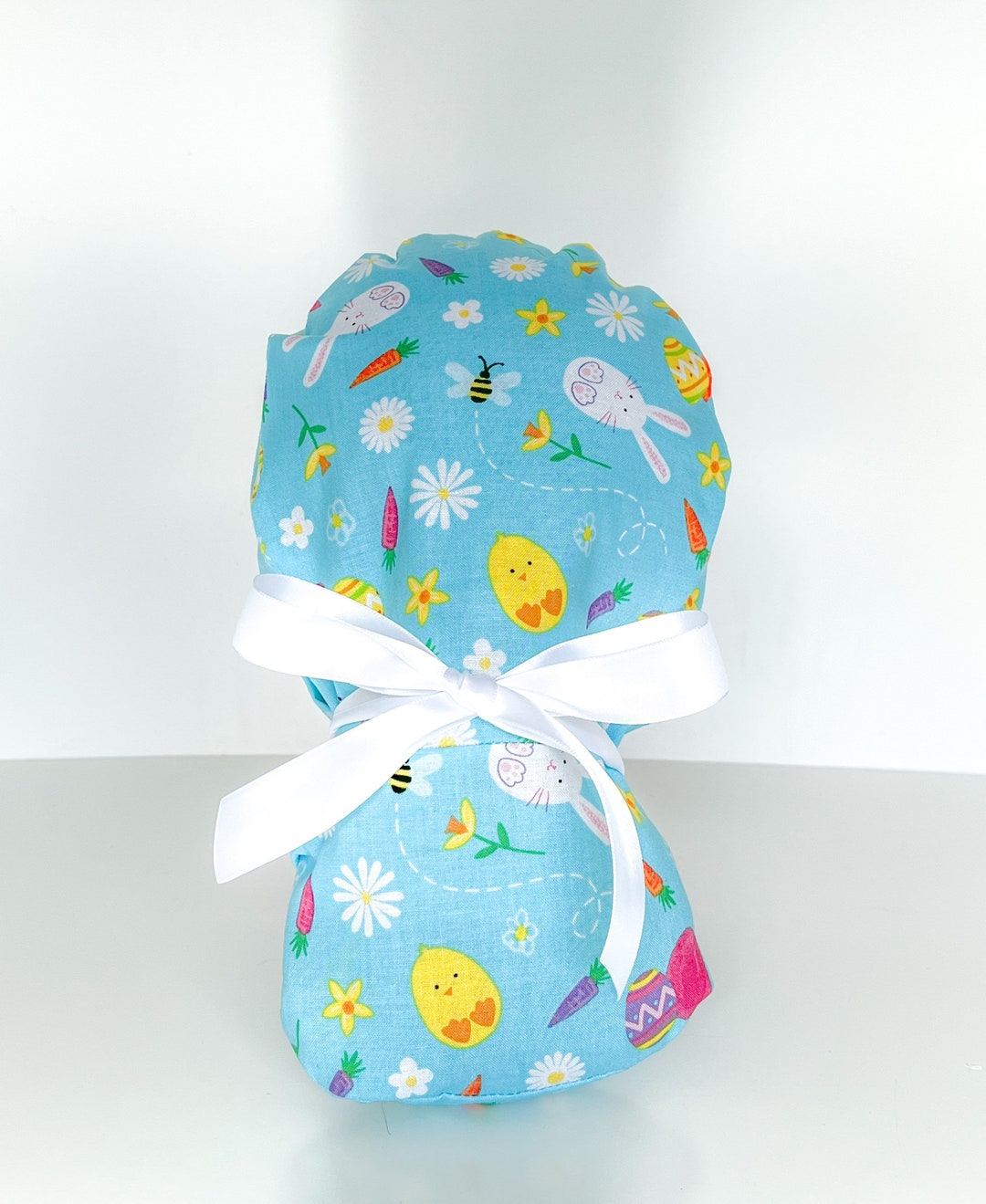 Easter Ponytail Scrub Hat, Easter Bunny, Easter Egg Scrub Hat, Bunny ...