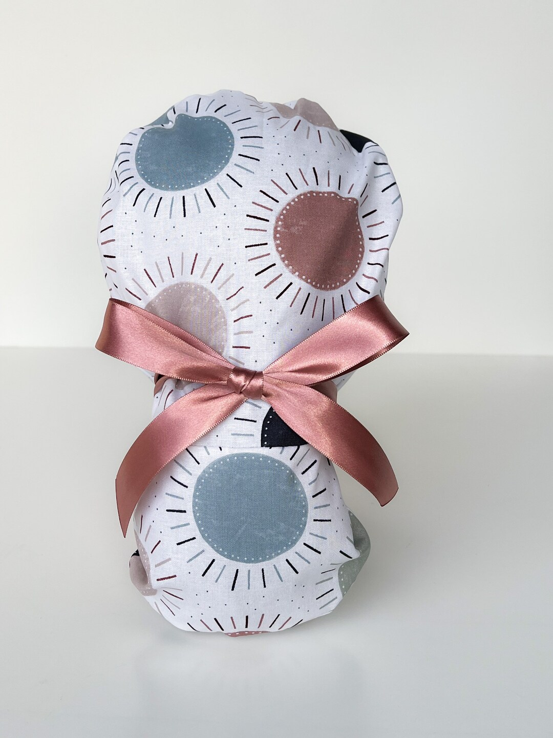 NEW Ponytail Scrub Hat Boho Sun, Abstract , Watercolor Sun Scrub Cap ...