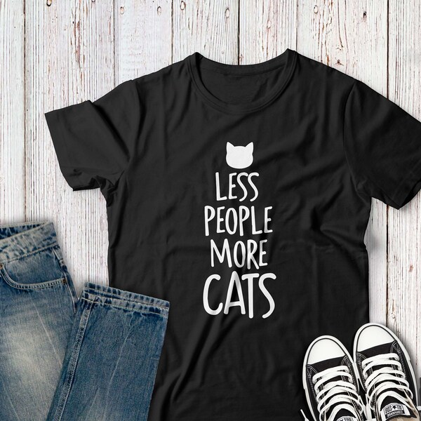 Less People More Cats Mug - Etsy