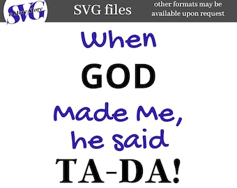God Said Ta Da - Etsy