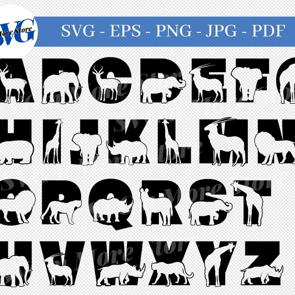 Safari Letters - Etsy