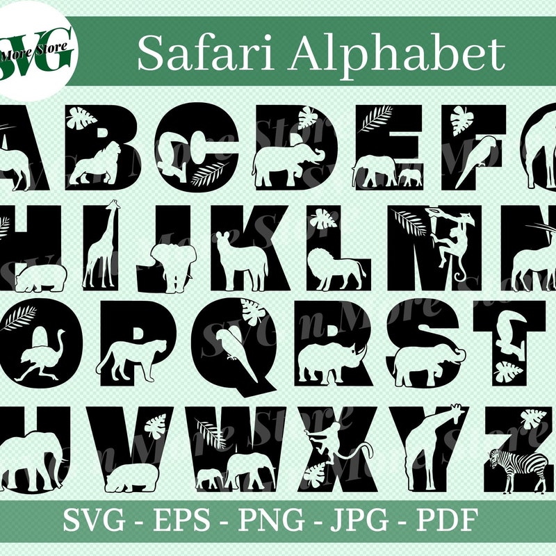 Safari Letters - Etsy