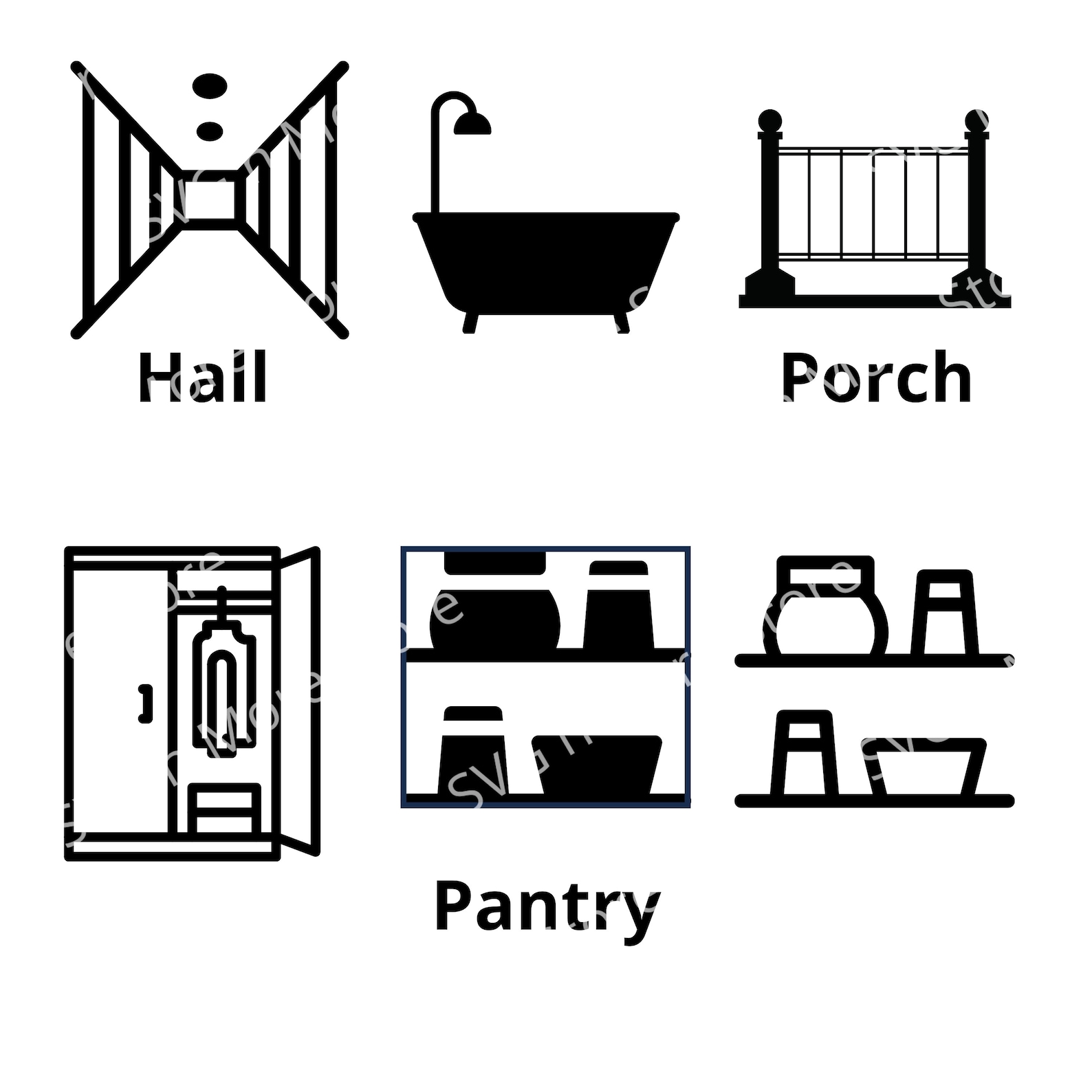 SVG 26 Light Switch SVG Labels Options Bundle / Easy to Use / Outlet ...