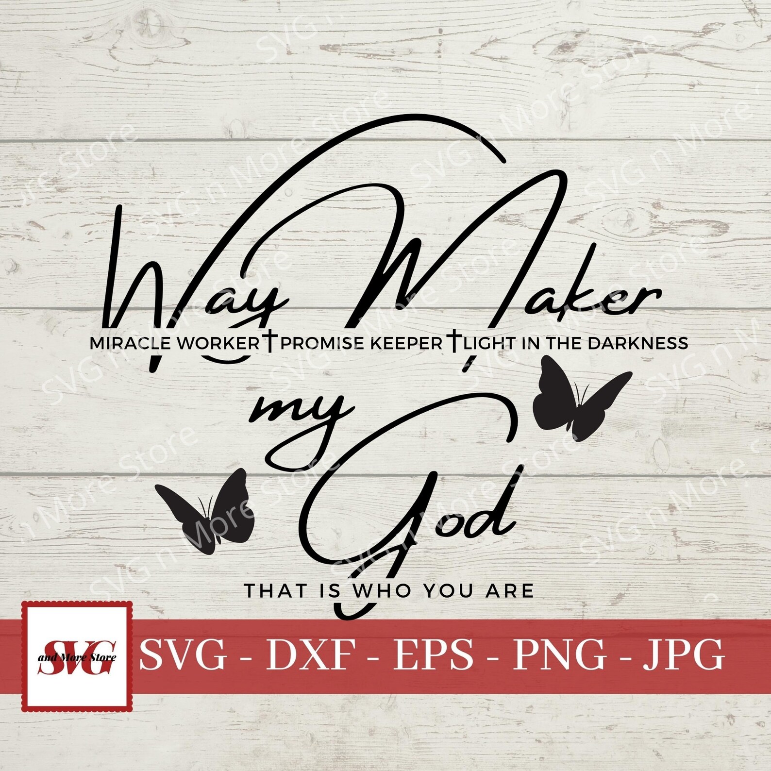 Way Maker SVG Waymaker Prayer with butterflies Waymaker | Etsy
