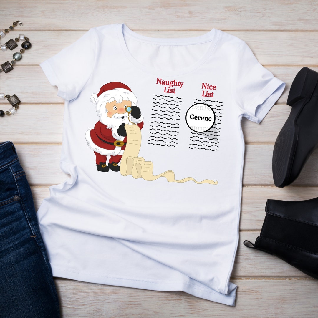 Santa's Naughty & Nice List, You Add the Name! Were They Naughty or ...