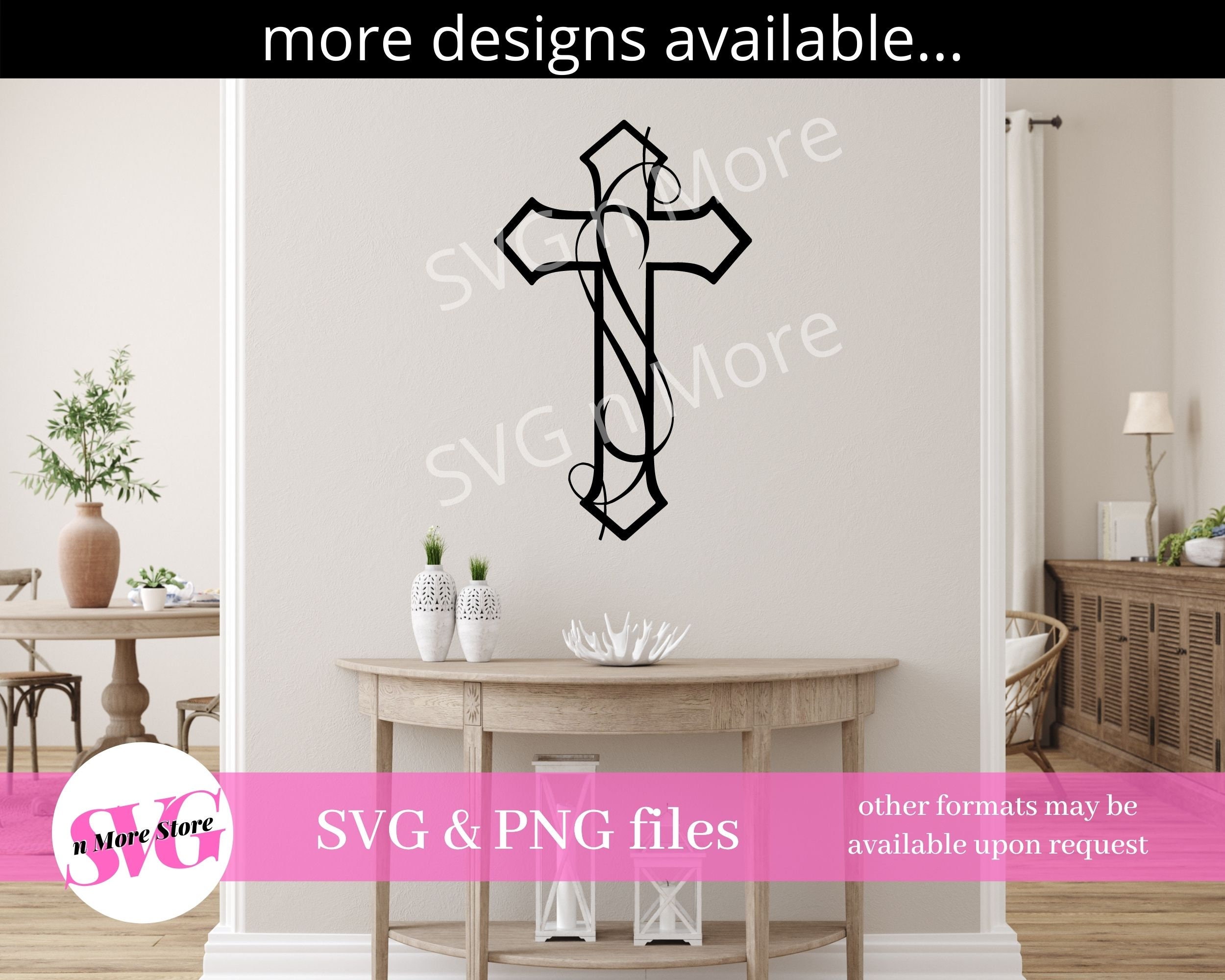 Cross SVG PNG - Etsy