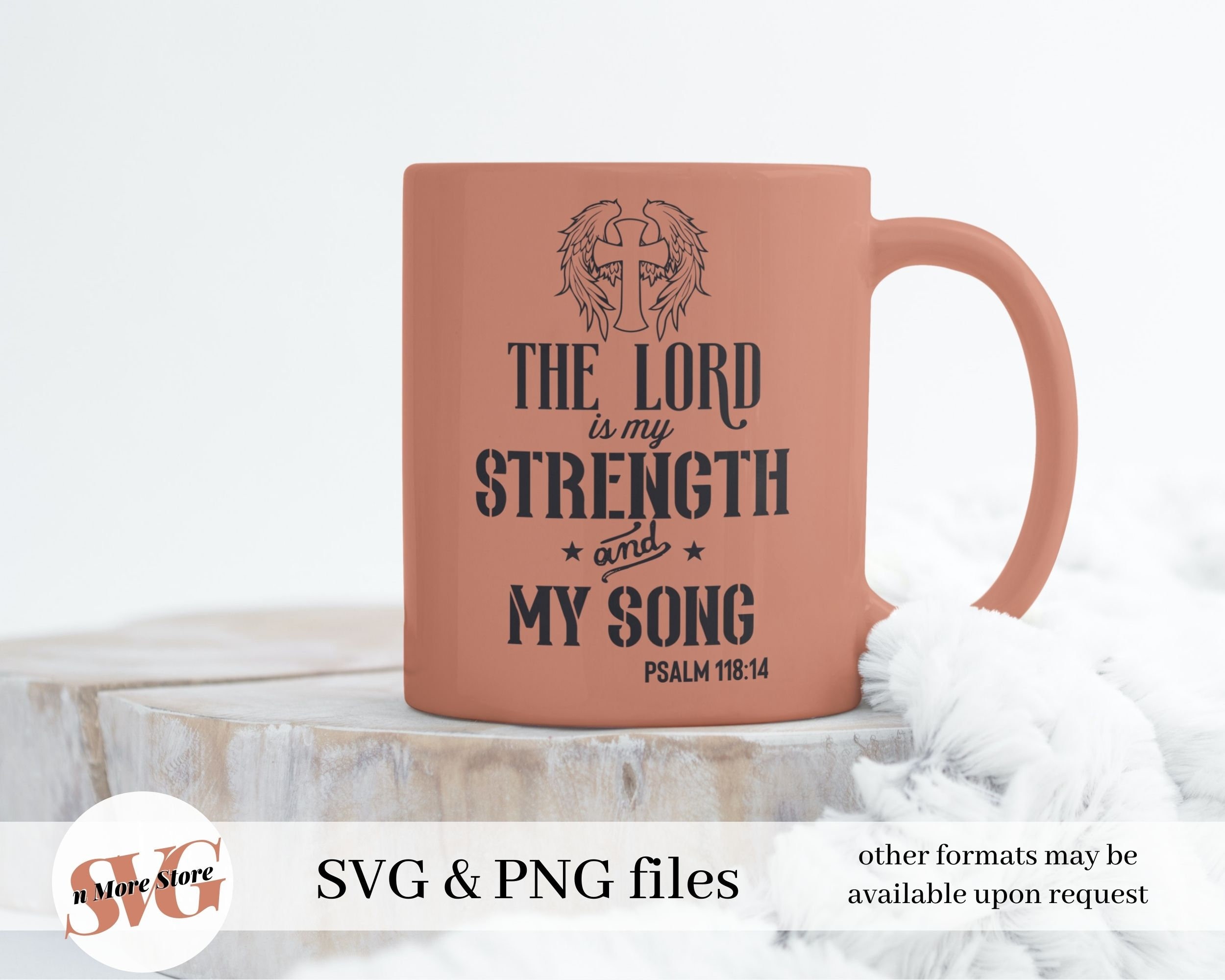 The Lord is My Strength My Song SVG PNG Files Christian | Etsy