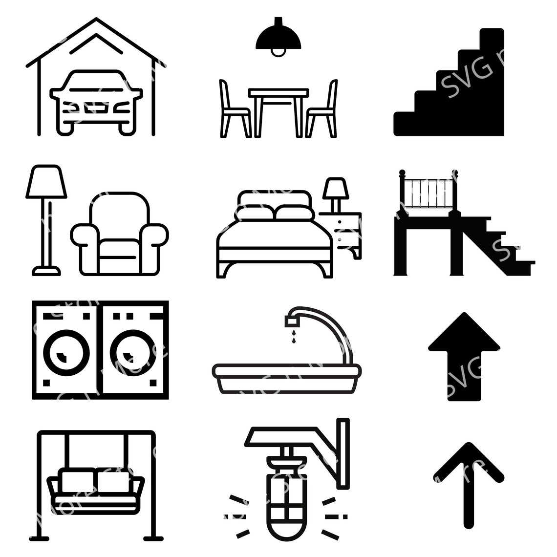 SVG 27 Light Switch SVG Labels Options Bundle / Easy to Use / | Etsy