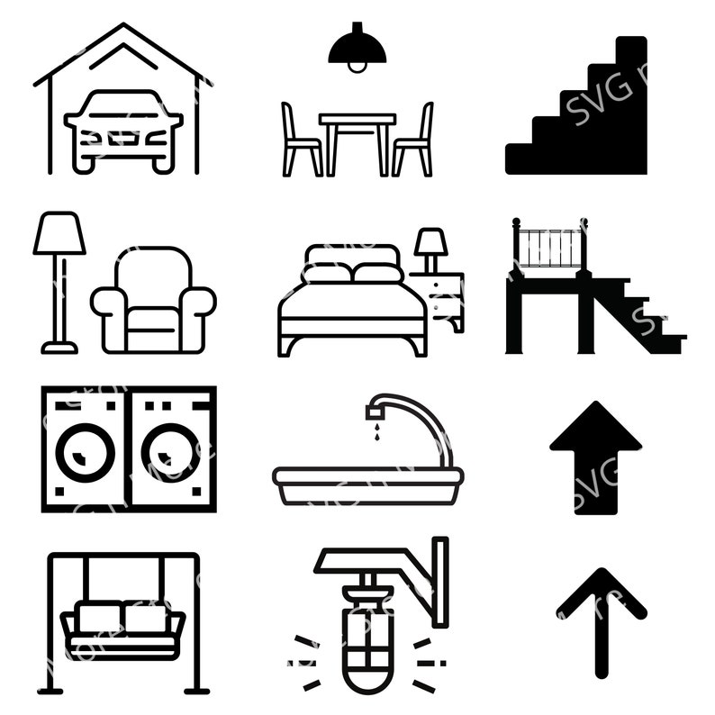 SVG 26 Light Switch SVG Labels Options Bundle / Easy to Use / Outlet ...