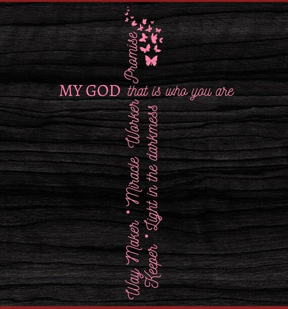 Waymaker Cross SVG Way Maker Miracle Worker Promise Keeper | Etsy