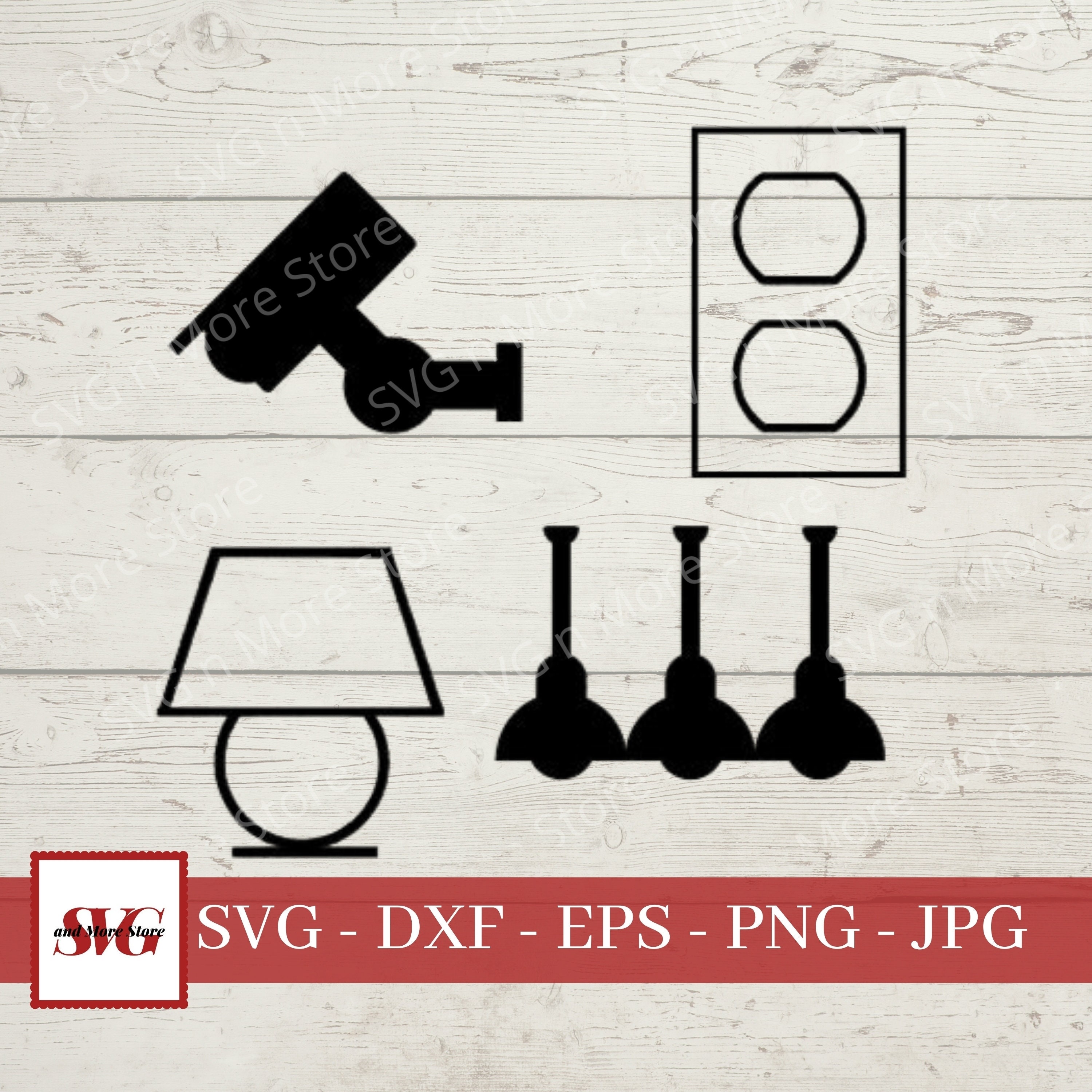 SVG 8 Light Switch Labels Options / Outlet Labels / You Can Make Light ...