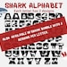 Shark Alphabet Bundle SVG PNG, Shark Birthday ABC Alphabet, Shark ...