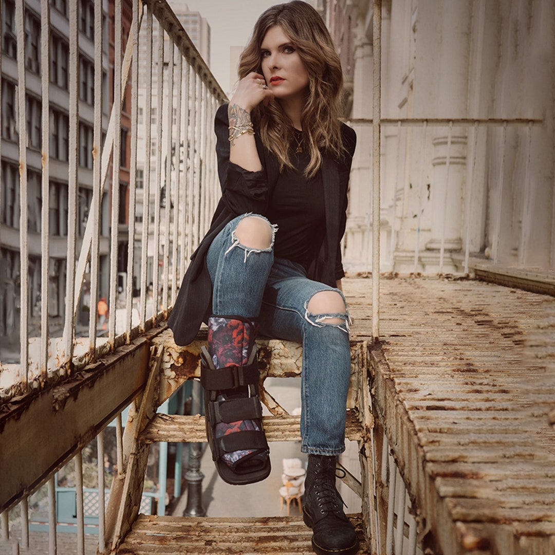 Walking Boot Liner | Low Top | Crystal Floral - Etsy