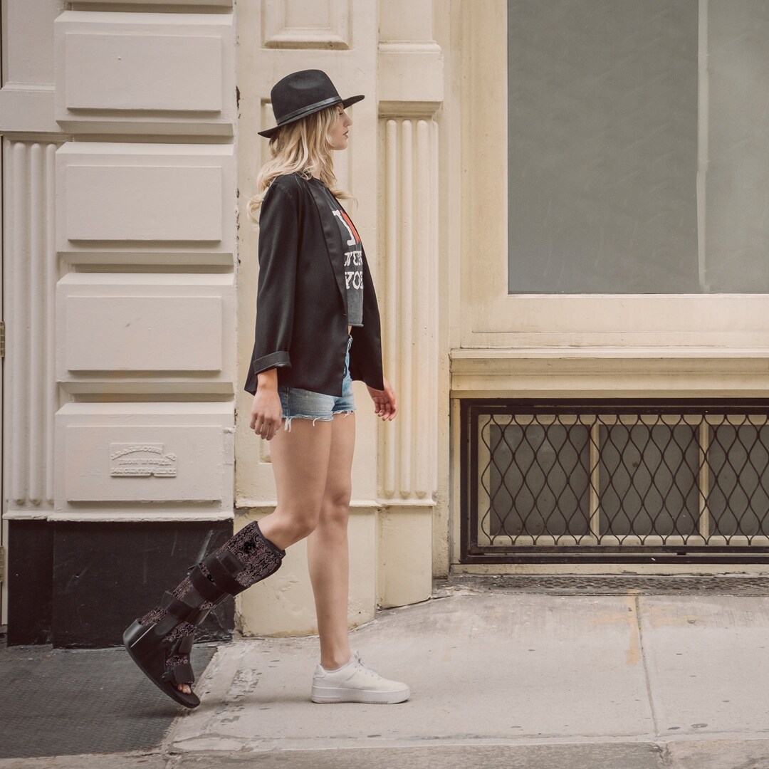 Walking Boot Liner | High Top | Kaleidosnake - Etsy