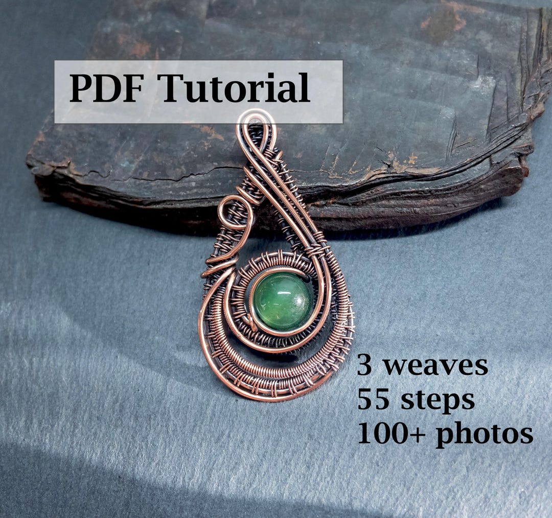 Wire Wrapped Bead Pendant Tutorial Elegance: Jewelry Design (PDF ...
