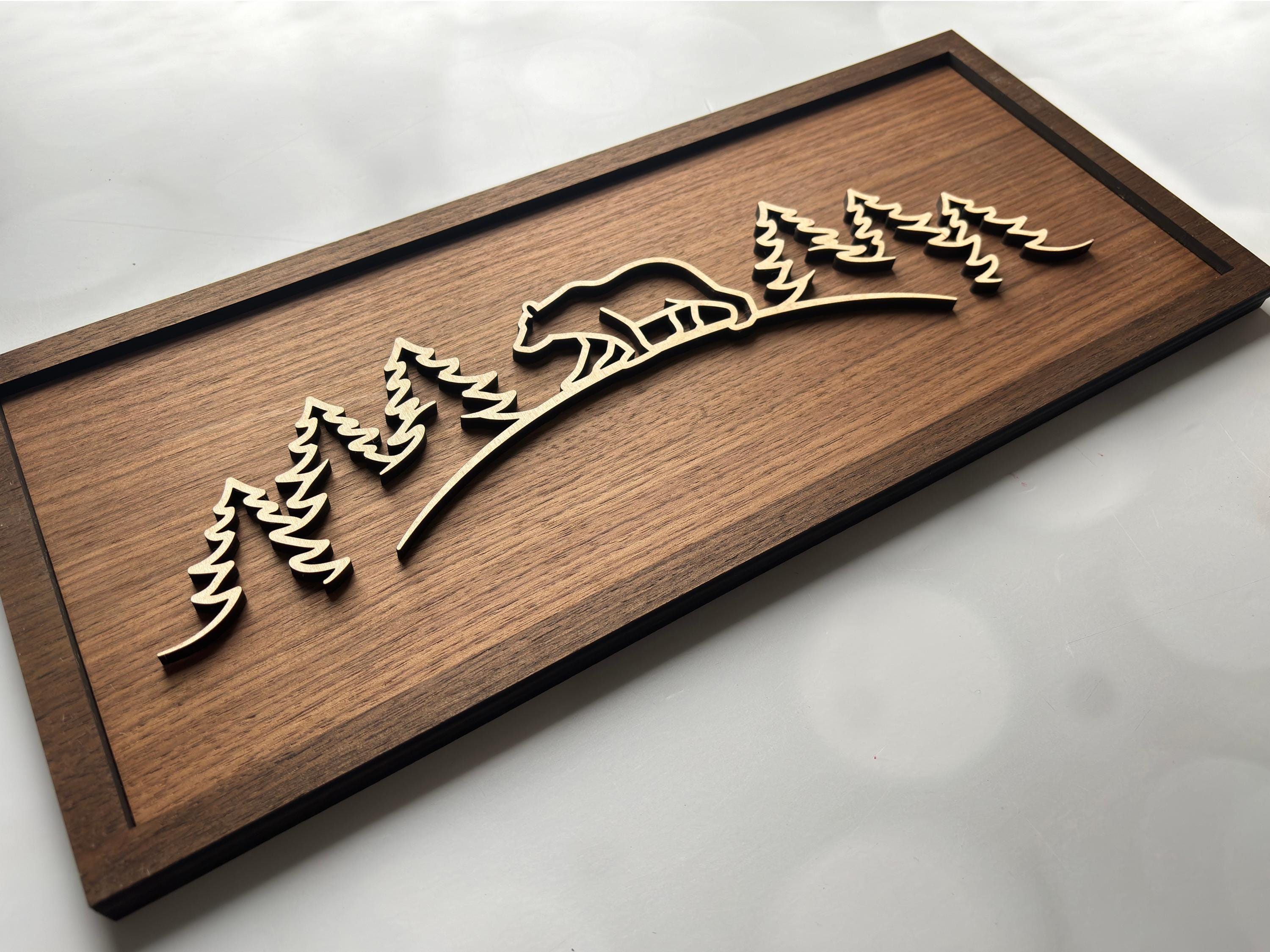 Animals Line Art Signs - 8 Designs - Glowforge and Lightburn Tested ...