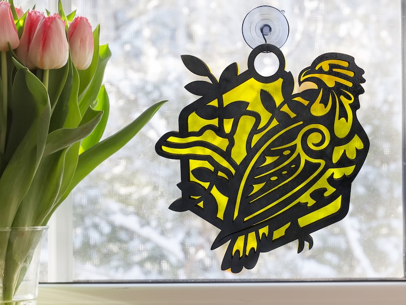 Sun Catchers/window Decor Birds Bundle Laser Ready Files - Etsy