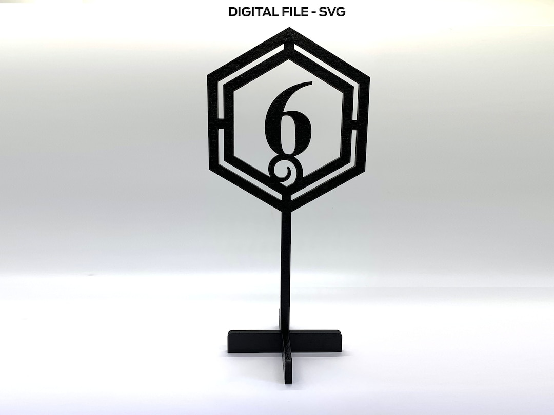 Table Number Sign Stands - Wedding - Party - Digital File Only -SVG - Etsy