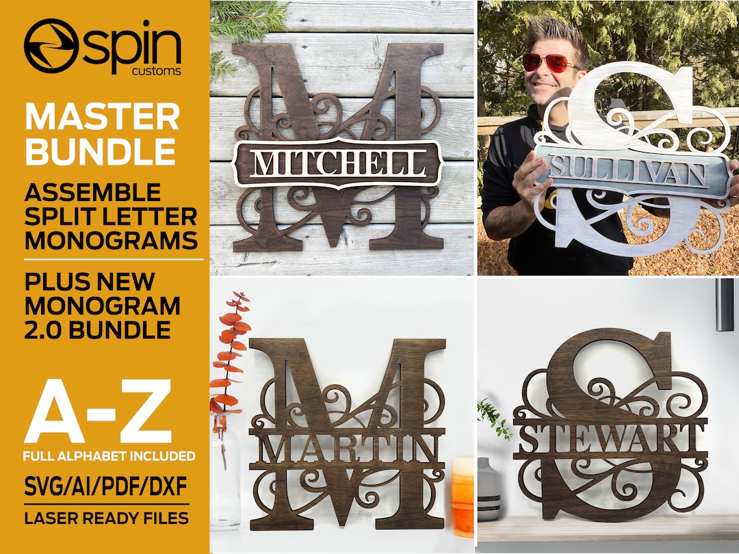 Master Bundle - Multi Layer Monogram Assembly and Single Cut New ...