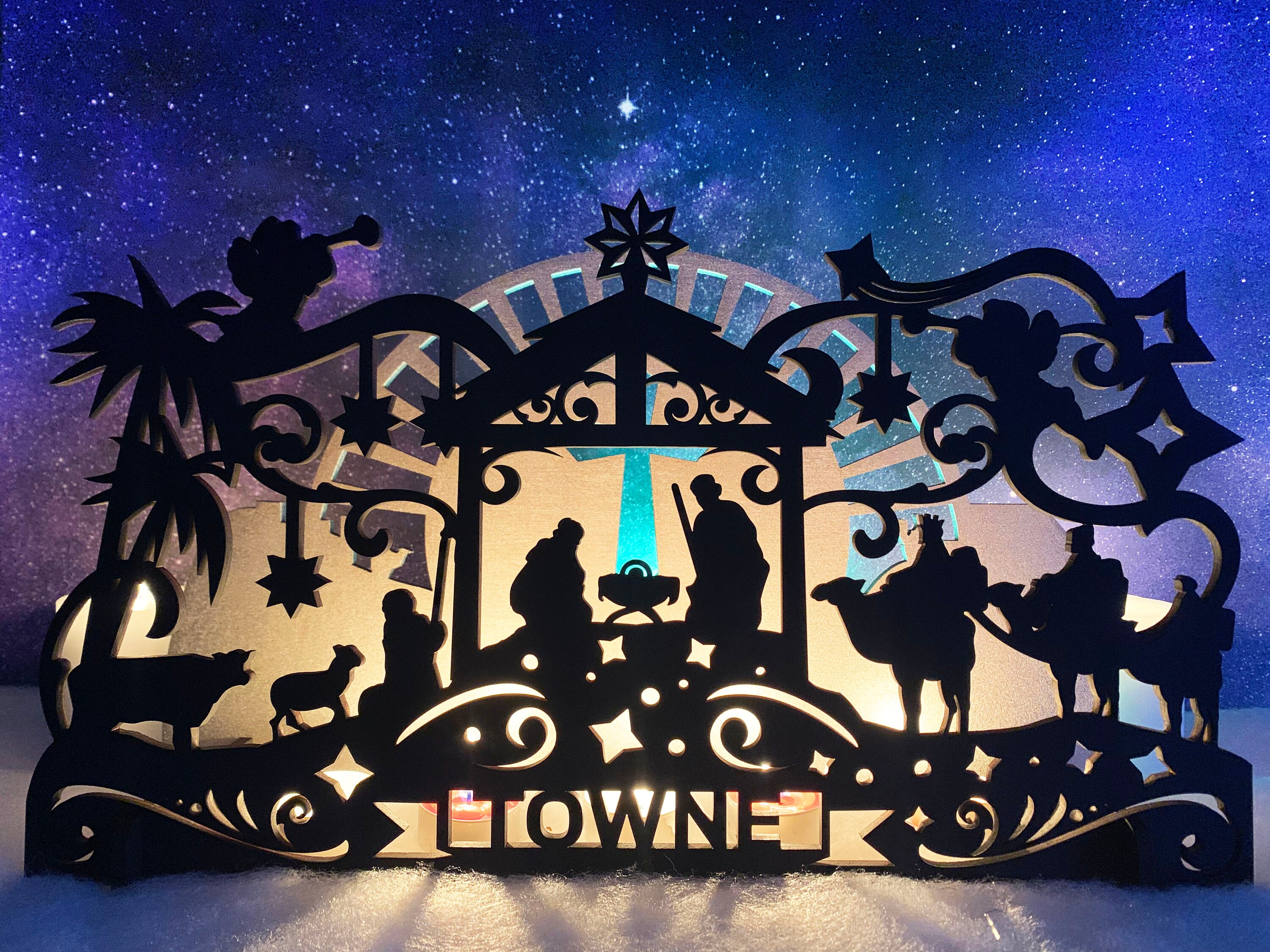 Nativity Frame Set - Laser Ready Files - Digital Files - SVG ...