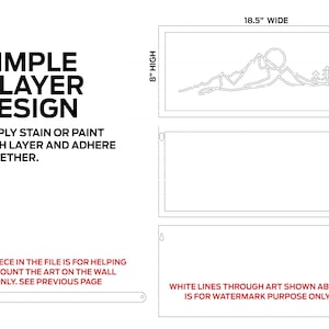 Landscapes Line Art Signs - 7 Designs - Glowforge and Lightburn Tested ...