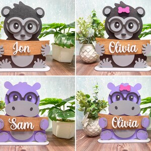 Zoo Animal Stands Master Bundle - Personalizable - 15 Designs - Laser ...