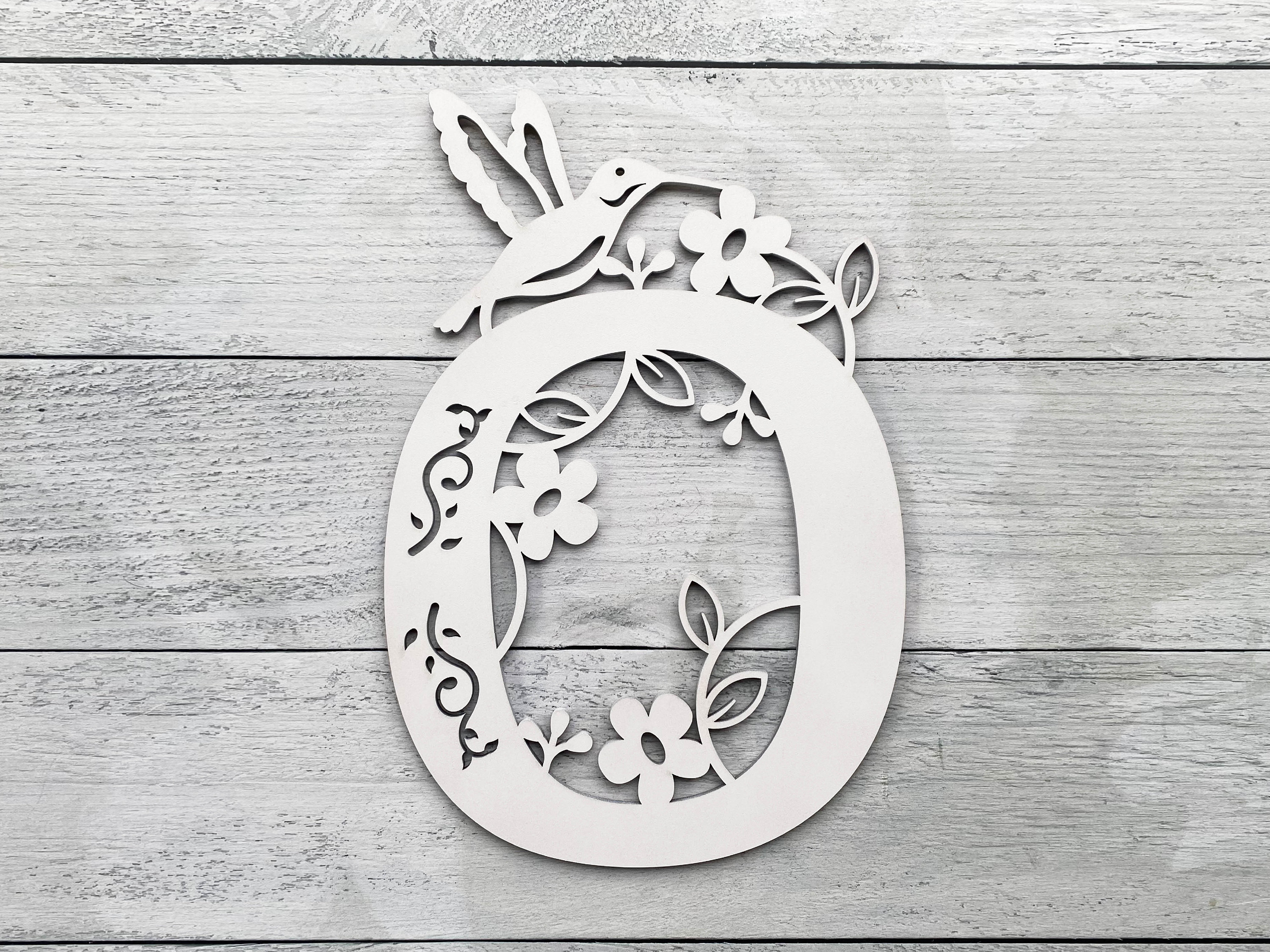 Generic Hummingbird Monogram No Split Version Laser Ready - Etsy