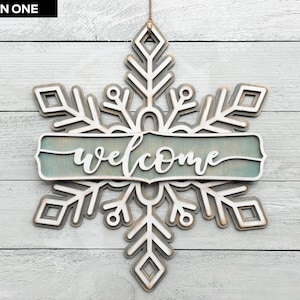Snowflake Signs & Ornaments - Includes Assemble Version - Laser Cut ...