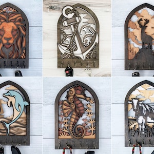 Master Bundle - Arch Key Hangers - 45 Designs Included - Laser Ready ...