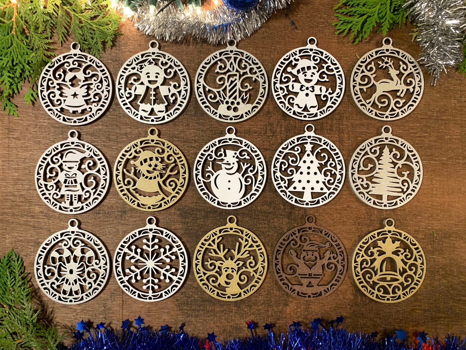 Ornament and Signs Bundle 2 Laser Ready File SVG - Etsy