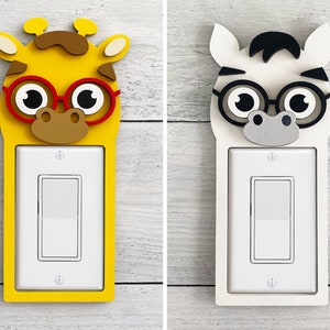 Master Bundle - Zoo Animal Light Switch Decor - 15 Designs - Laser ...