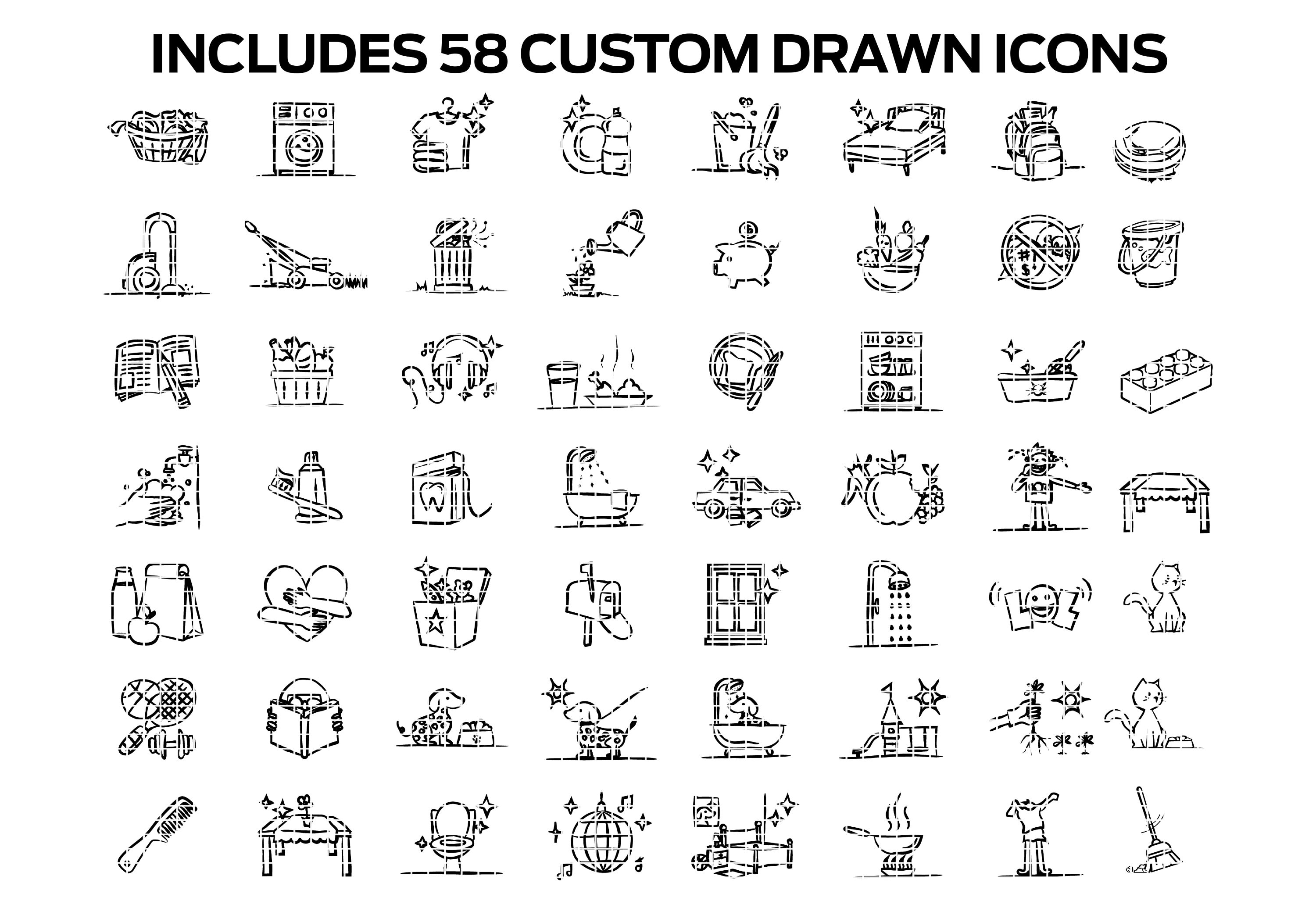 Chore Chart drawings/icons SVG - Etsy 日本
