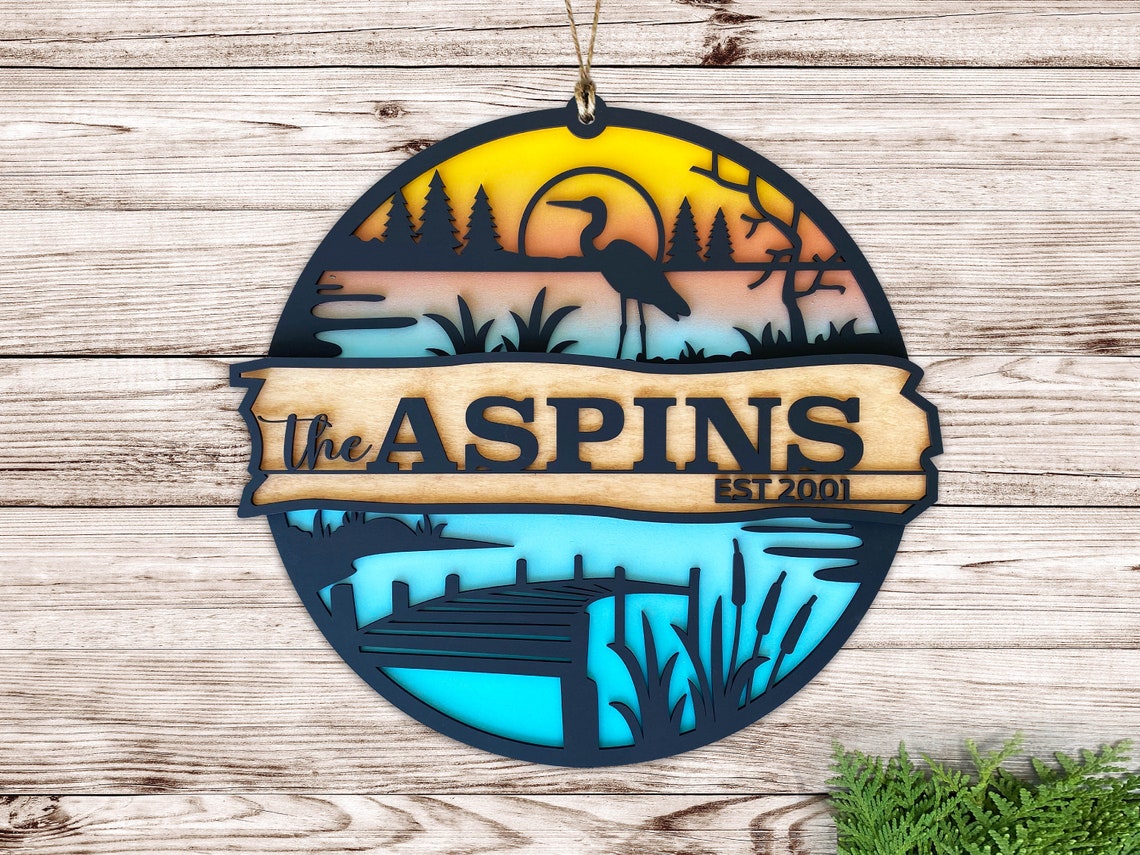 Lake Life Sign Multi-layer Assemble and Non Assemble Laser - Etsy