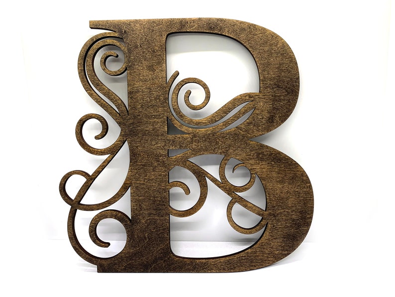 Swirl Letter Set - Full Alphabet - Digital Cut File - SVG - Glowforge ...