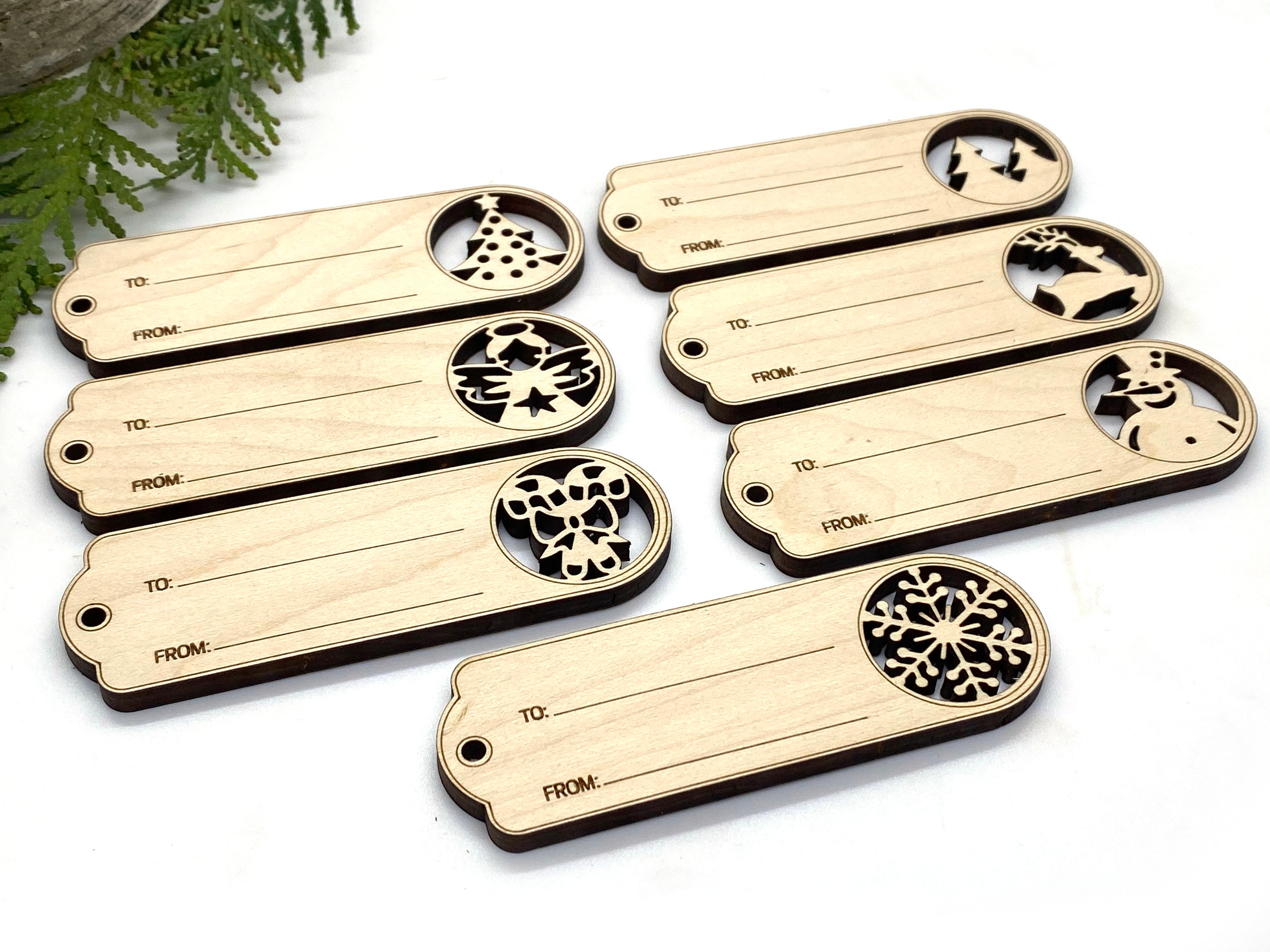 Gift/stocking Tags Laser Ready Files SVG Glowforge - Etsy Canada