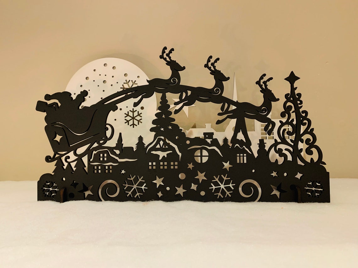 Christmas Frame Set Laser Ready Files Digital Files SVG - Etsy