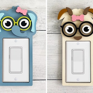 Master Bundle - Zoo Animal Light Switch Decor - 15 Designs - Laser ...