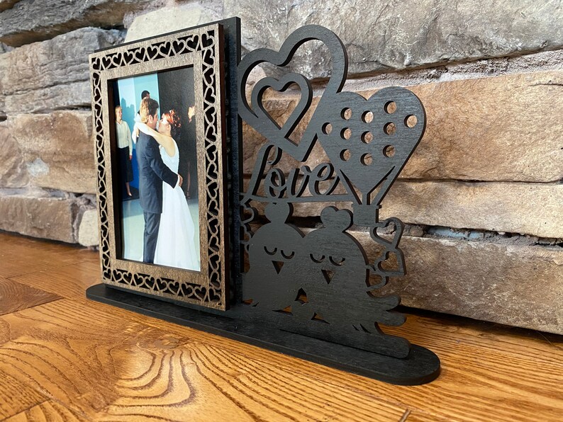 Love Birds Frame Laser Ready Digital File Glowforge and - Etsy